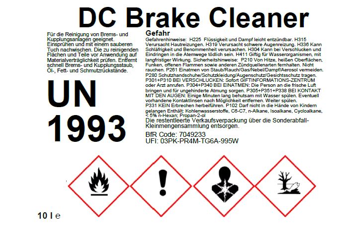 Chemielädle - Bremsenreiniger - acetonfrei